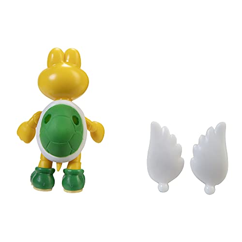 Super Mario Action Figure 4 Inch Green para Koopa Troopa Collectible Toy with Wings Accessory