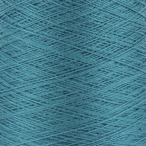 Valley Yarns Valley Cotton 10/2-100% Cotton - 16.01oz (454g), 4200yds (3840m) - Dark Teal Color - for Weavers & Machine Knitters - Woven Blankets, Accessories & Garments - Machine Washable