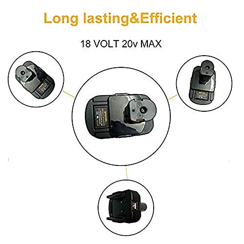 AuthFrank BPS18RL Battery Adapter for Black&Decker for Porter Cable for Stanley 20V Lithium Battery for Ryobi 18V P108 Battery