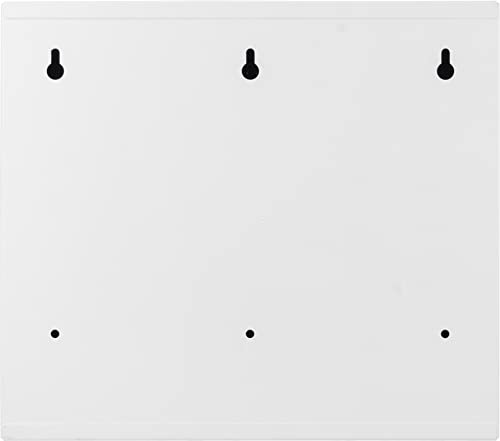 Barska Key Lock Wall Mount Small Security Magnet Erase Pad, Shelf, Stickers Medical Cabinet, White