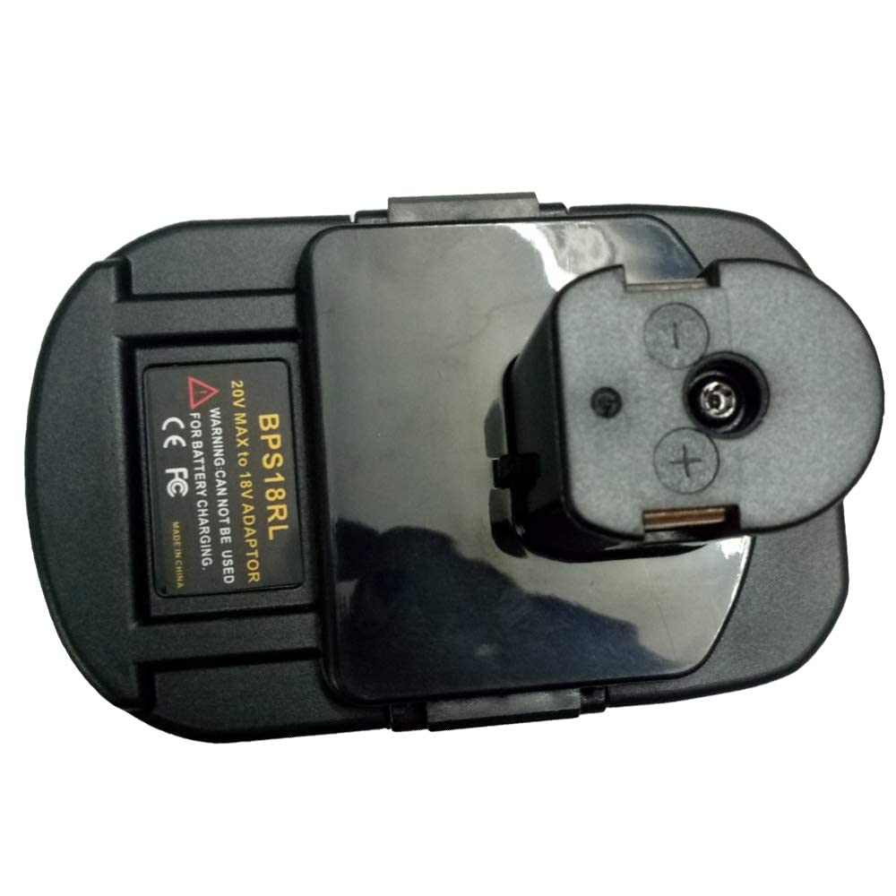 AuthFrank BPS18RL Battery Adapter for Black&Decker for Porter Cable for Stanley 20V Lithium Battery for Ryobi 18V P108 Battery