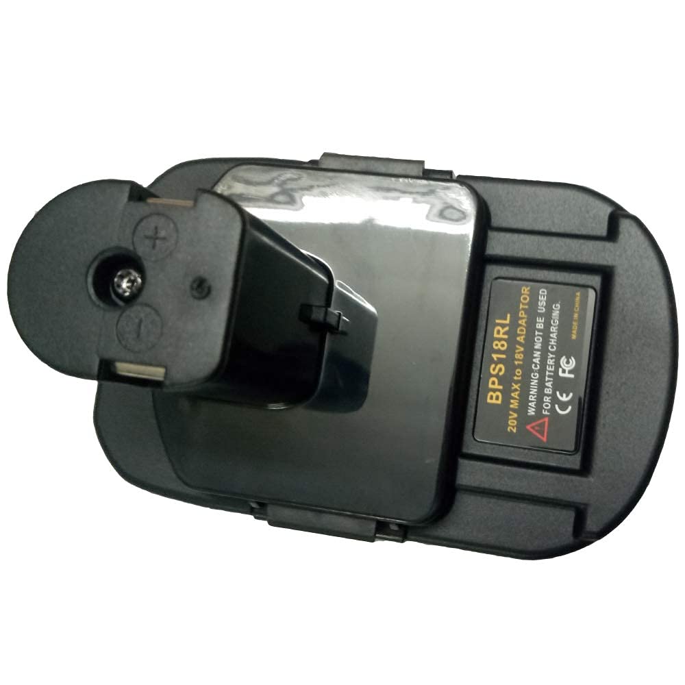 AuthFrank BPS18RL Battery Adapter for Black&Decker for Porter Cable for Stanley 20V Lithium Battery for Ryobi 18V P108 Battery