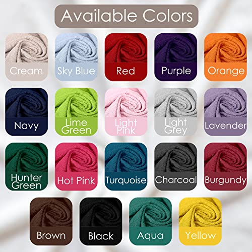 Personalized Towels Set with Embroidered Text - 2 Pack Highly Absorbent & Super Soft Turkish Cotton Hand Towels for Spa, Gym, Pool and Hotels - 16"x27" Monogrammed Towels - Black Towel Set