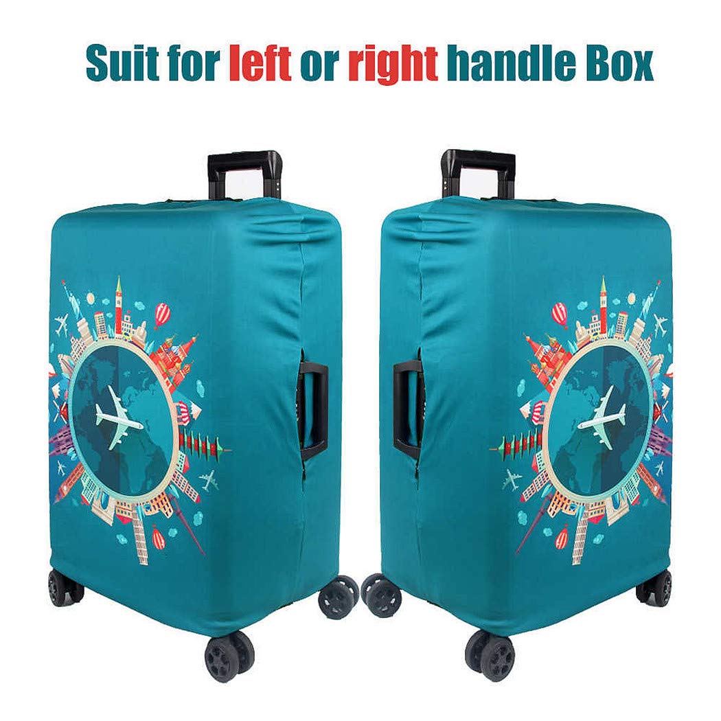 WUJIAONIAO Travel Luggage Cover Spandex Suitcase Protector Washable Baggage Covers (XL (for 29-32 inch luggage, Go Travel)