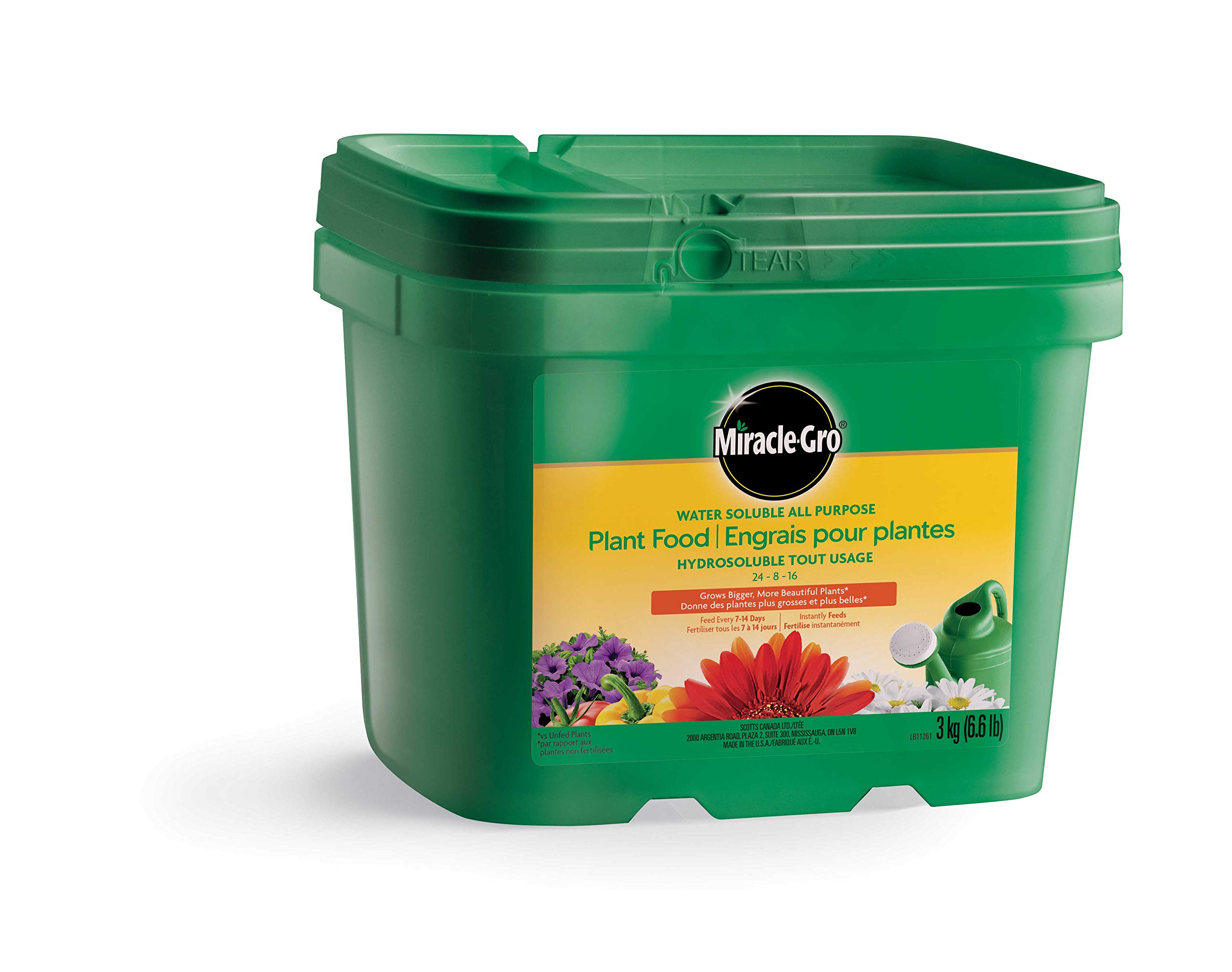 Vogholic Miracle-GRO 2757010 Water Soluble All Purpose Plant Food 24-8-16 3Kg: Amazon.ca: Patio, Lawn & Garden