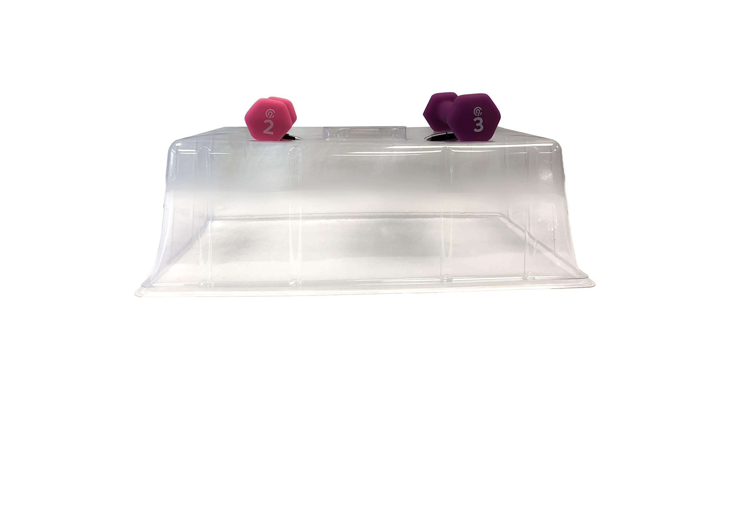 Viagrow V726298TD-10 Extra Strength No Holes Propagation Seed Starter, 10 Trays with Domes, Black