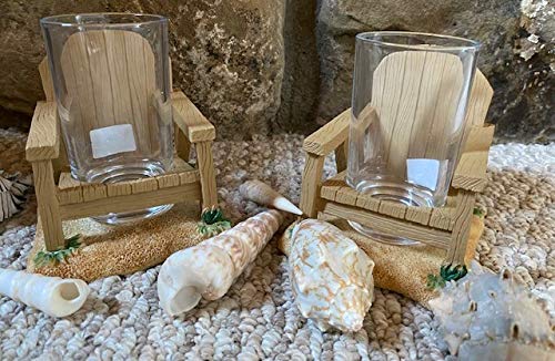 RuShi Nautical Bathroom Accessory Set, 5 pcs; 1 Lighthouse Hand Soap Holder; 1 Beach Tent Toothbrush Container; 2 Beach Chairs Glass Holders and 1 Starfish Themed soap Dish