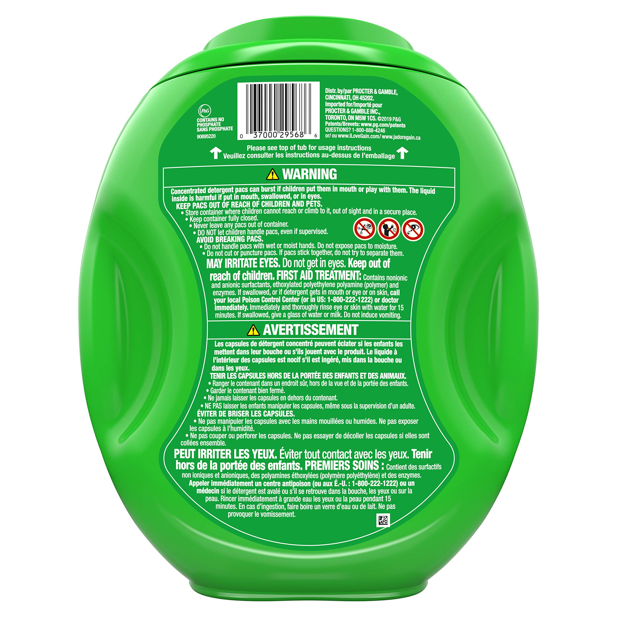 Gain flings! Laundry Detergent Soap Pods, High Efficiency (HE), Moonlight Breeze Scent, 96 Count