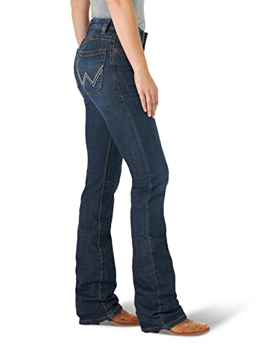 Wrangler Women's Willow Mid Rise Performance Waist Boot Cut Ultimate Riding Jean, Lovette, 13-36
