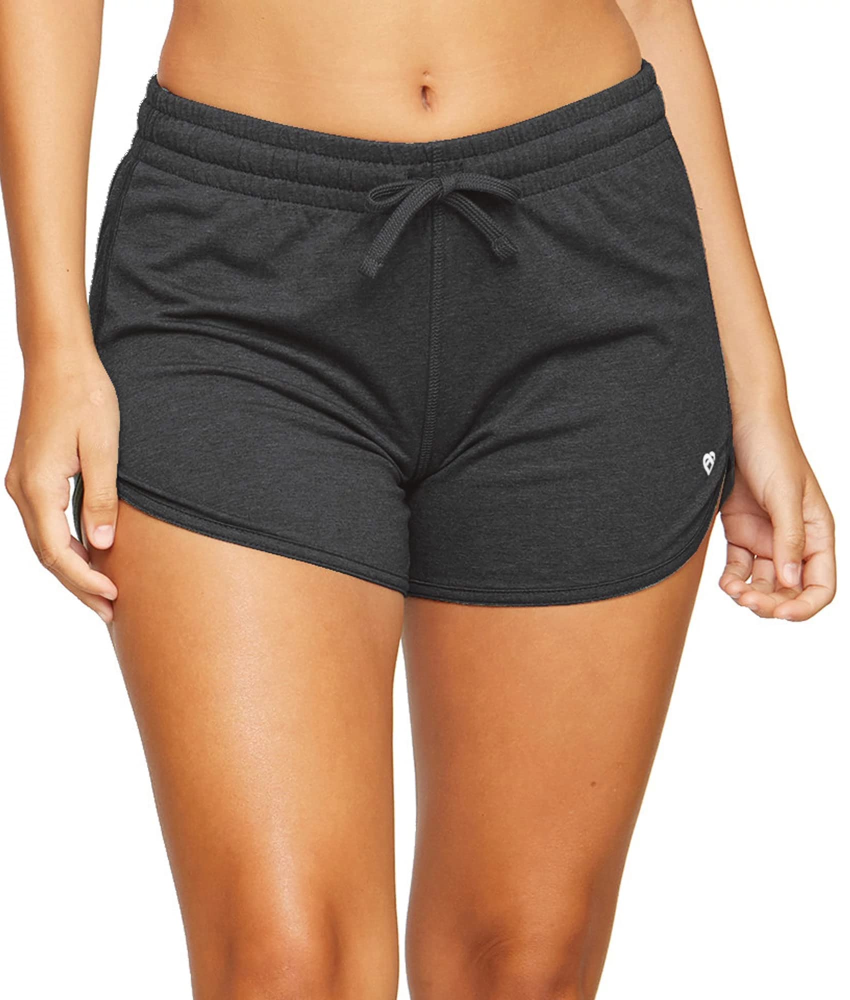 COLOSSEUM Active Women's Simone Cotton Blend Yoga and Running Short (Black, Small)