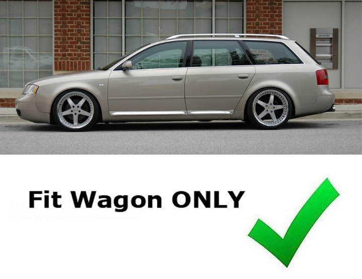 iJDMTOY OEM-Fit 3W Full LED License Plate Light Kit Compatible With Audi 1998-2005 A6 S6 RS6 Avant Wagon ONLY, Powered by 18-SMD Xenon White LED & Can-bus Error Free