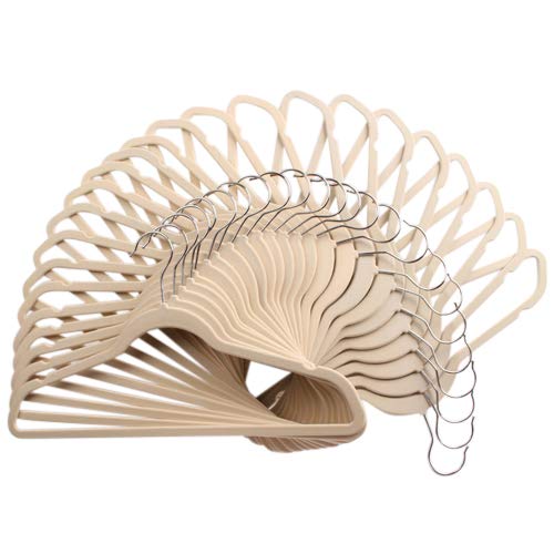 Michael Graves Design Ultra-Thin Non-Slip Velvet Clothing Hangers, Flocked & Durable, Closet Space Saving, for Garments, Suits, Dresses, Pants, Shirts, Coats, 25 Pack