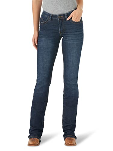 Wrangler Women's Willow Mid Rise Performance Waist Boot Cut Ultimate Riding Jean, Lovette, 13-36