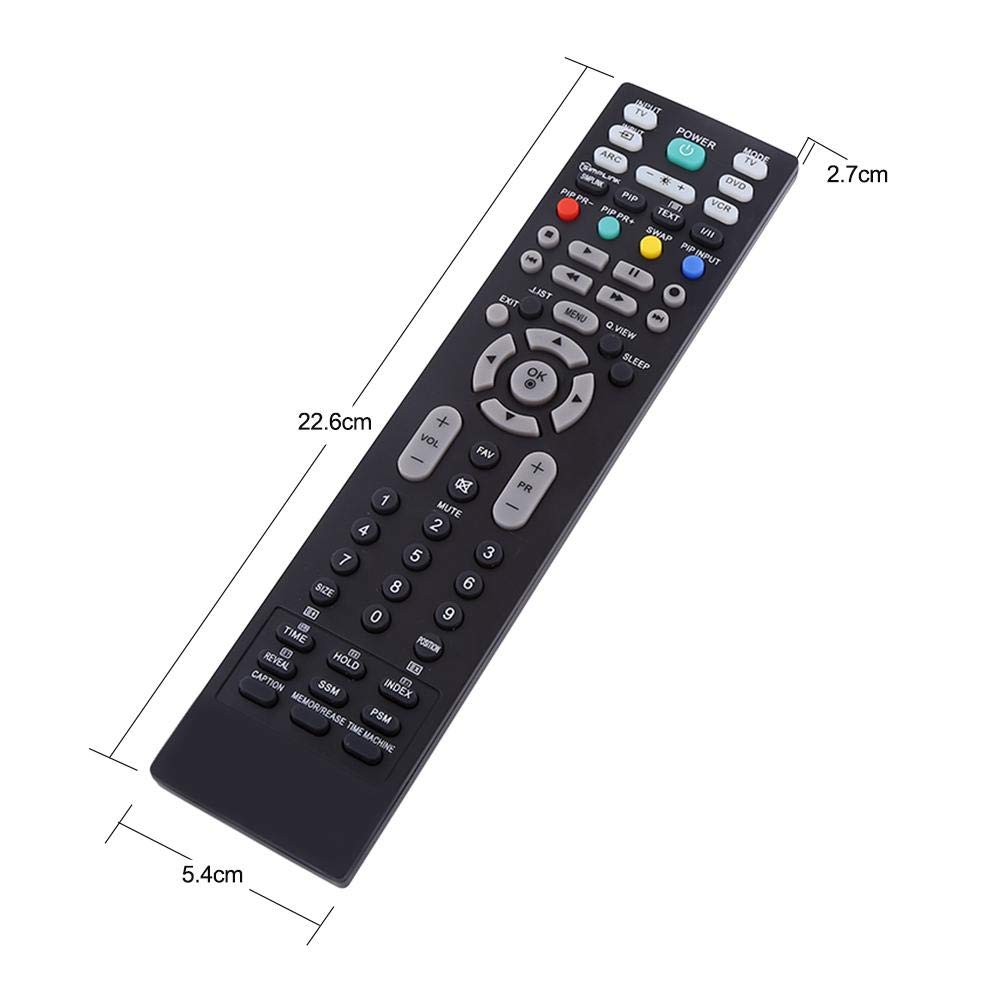Replacement Remote Control of ABS for LG TV, Replacement of Remote Control Universal Control for LG LED LCD TV mkj32022835 Smart TV (Battery not Included)