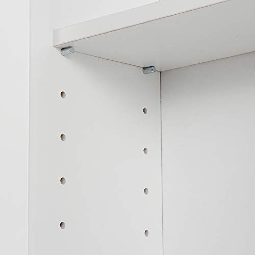SUPER DEAL Bathroom Cabinet with Single Mirror Door Wall Mount Medicine Cabinet with Inner Adjustable Shelves Wooden Storage Organizer