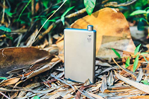 Keith Titanium Ti9307 Pocket Flask with Funnel - 6.8 fl oz ●●●●●●● Keith's 18th Anniversary: Exclusive Price!