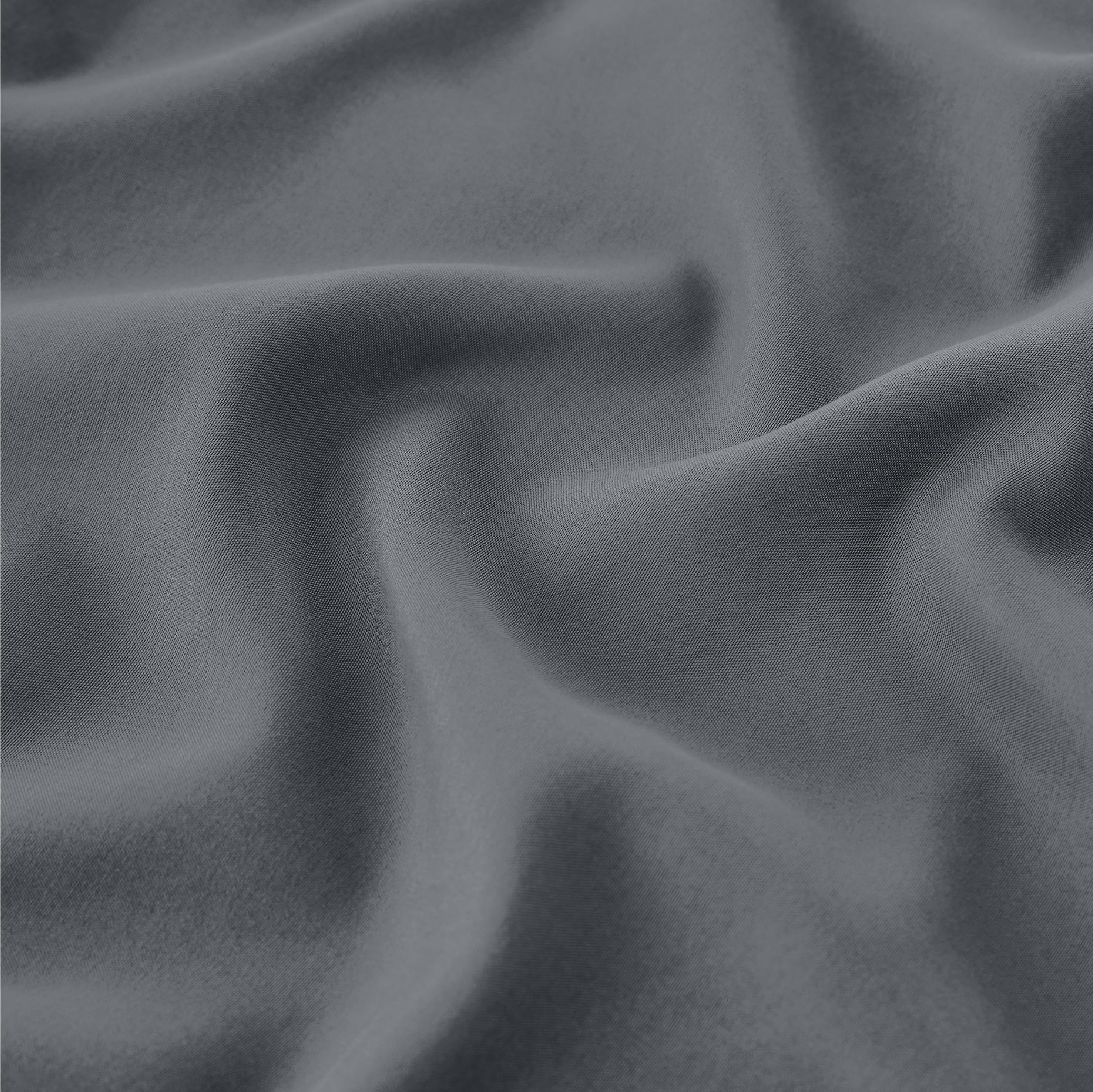 Bedsure Queen Pillow Cases Set of 2 - Dark Grey Polyester Microfiber Pillowcase 2 Pack, Super Soft and Cozy Gray Cooling Pillow Case Covers with Envelop Closure, 20x30 Inches