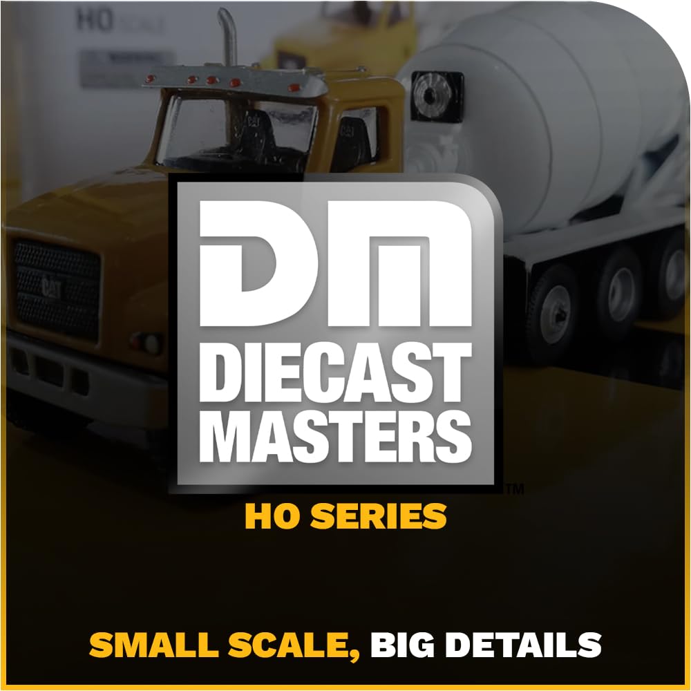Diecast Masters 1:87 Caterpillar CT681 Concrete Mixer, HO Scale Series Cat Trucks & Construction Equipment | 1:87 Scale Model Diecast Collectible Model 85512