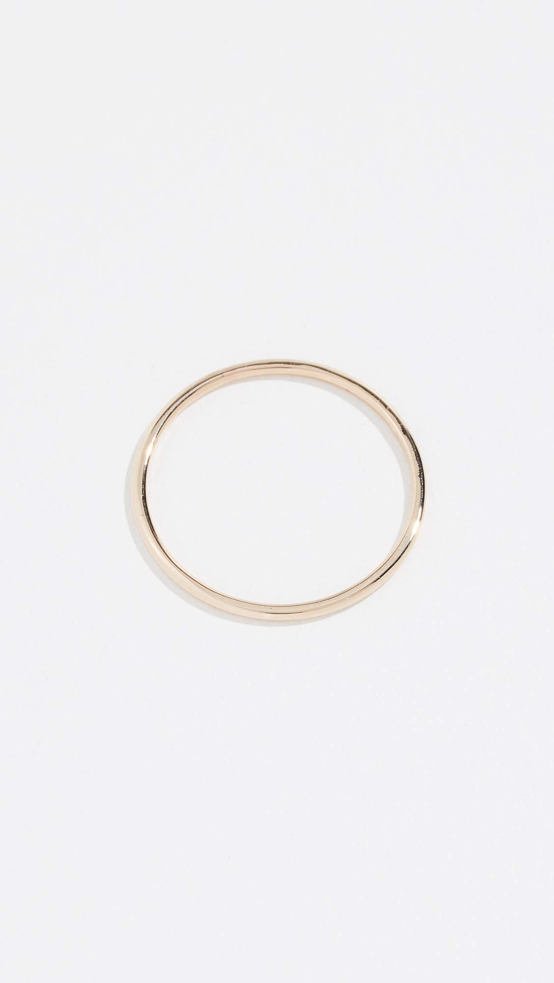 Zoe Chicco Women's 14k Gold Thin Band Ring, Yellow Gold, 6