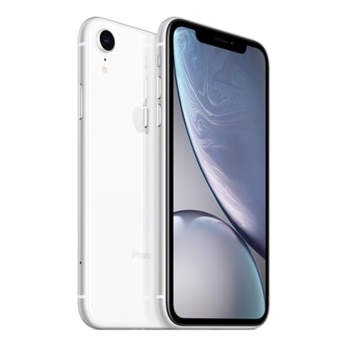 Apple iPhone XR, US Version, 128GB, White - Unlocked (Renewed)