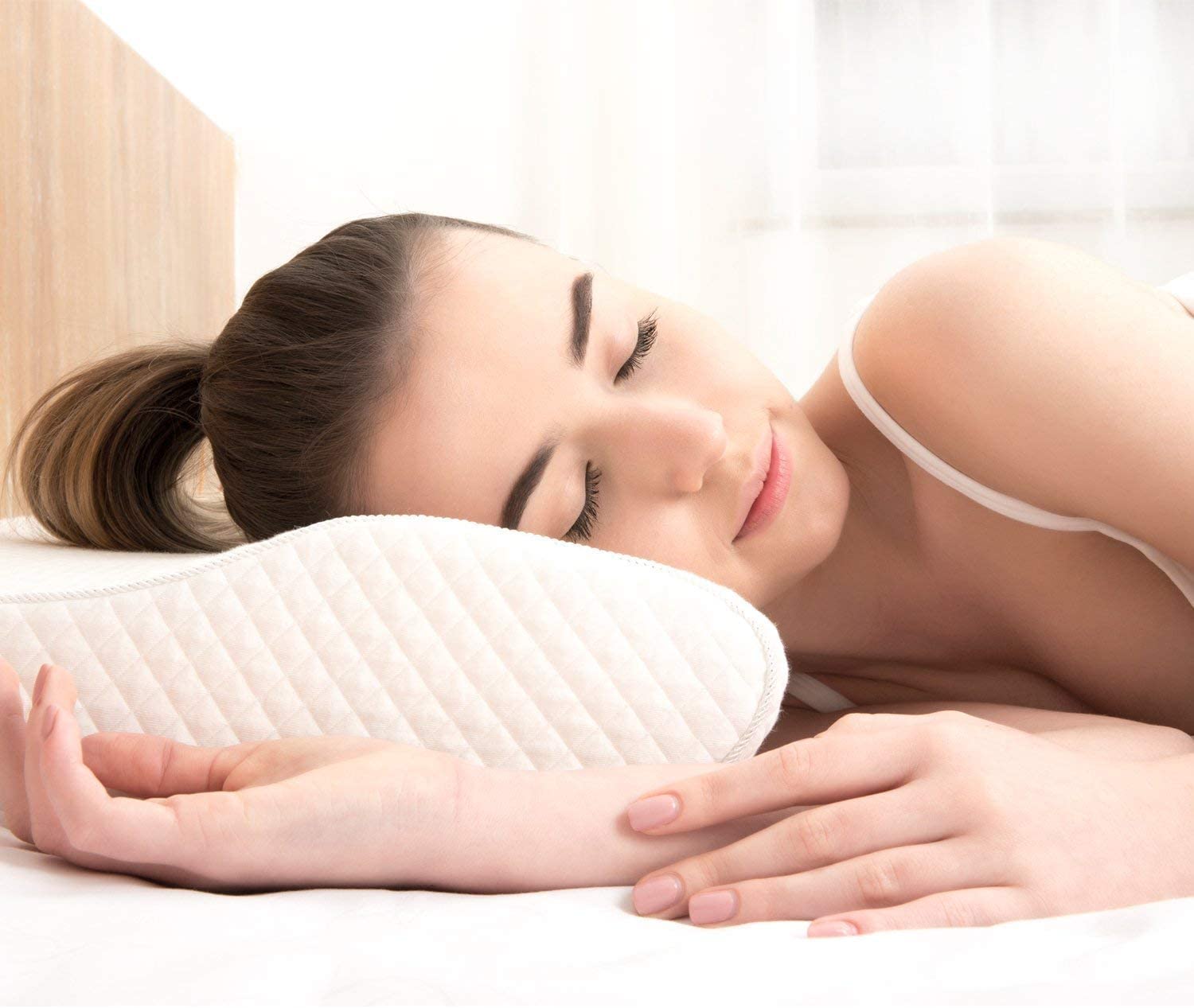 EPABO Contour Memory Foam Pillow Orthopedic Sleeping Pillows, Ergonomic Cervical Pillow for Neck Pain - for Side Sleepers, Back and Stomach Sleepers, Free Pillowcase Included ( Soft & Queen Size)