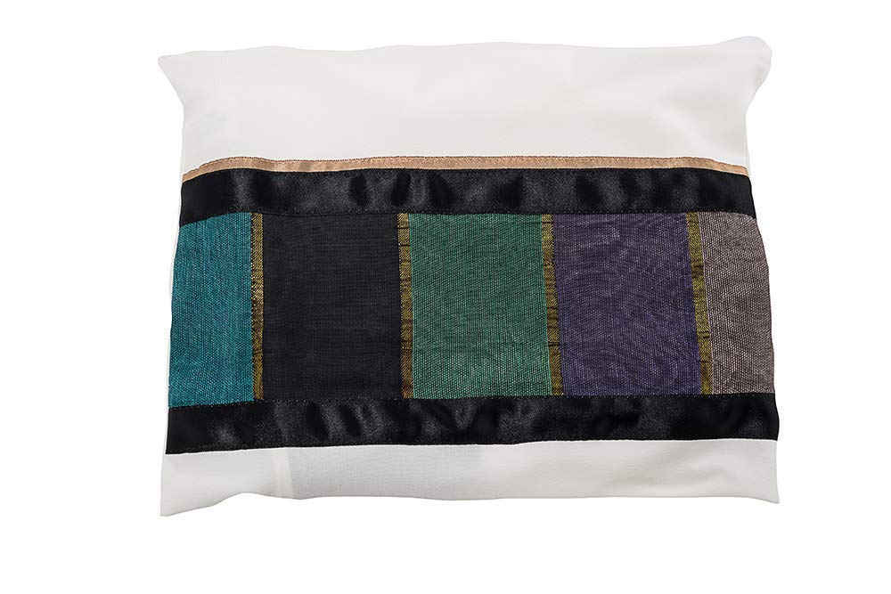 Handmade Colorful Walls of Jerusalem Tallit, Bar Mitzvah Tallit, Wedding Tallit from Israel, Hebrew Prayer Shawl 20"x72"