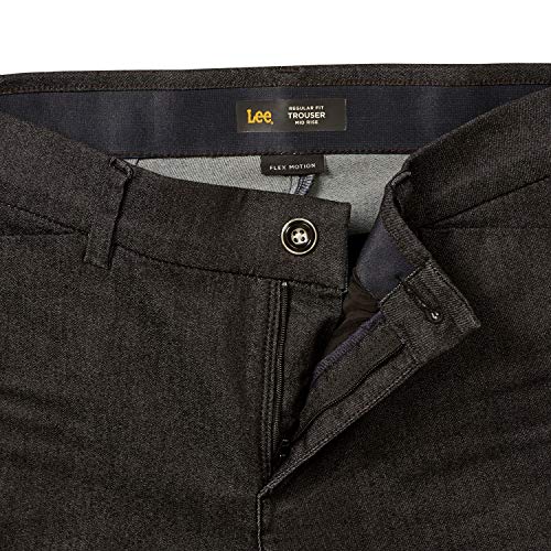 Lee Women's Ultra Lux Comfort with Flex Motion Trouser Pant Black 12 Medium