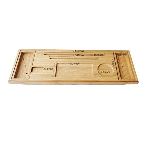 SDGH Extendable Bath Tray Bathtub Tray Spa Bath Tub Caddy Organizer Book Wine Tablet Holder Reading Rack Bathroom Accessories