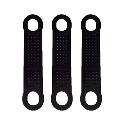 50 Pieces Black Non-Slip Rubber Clothing Hanger Grips Clothes Hanger Strips Use for Wood and Plastic Hangers