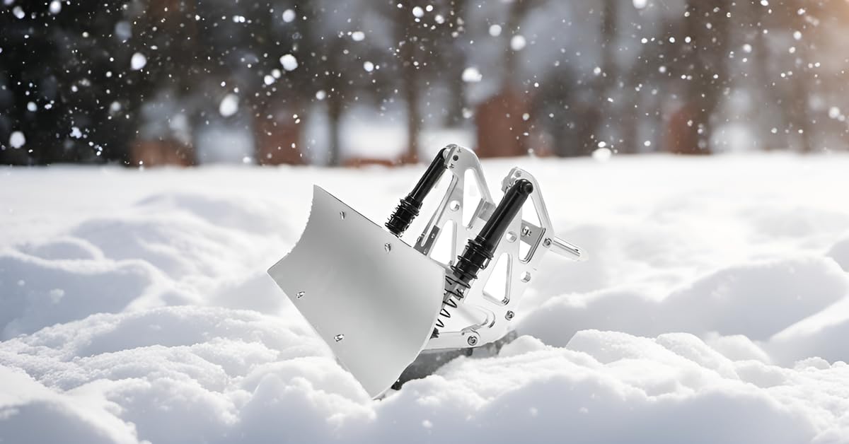 RCLIONS RC Model Car Snowplow Snow Shovel Remote Control for Axial SCX10 90046/90047 TRX4 D90 Redcat gen8 1/10th RC Crawler Car
