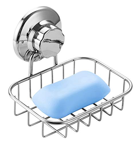ARCCI Suction Cup Shower Caddy 3 Pack, Stainless Steel Bathroom Storage Shower Organizer Shelves, Suction Bar Soap Dish Holder & Bath Hook, Shower Shelf Basket for Inside Shower, Bathroom Organization