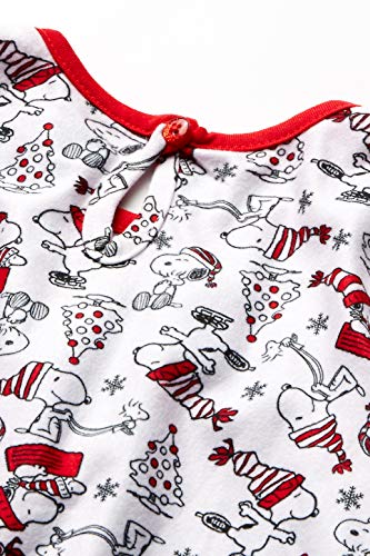 Peanuts Snoopy Girls Christmas Holiday Granny Nightgown Pajama, M