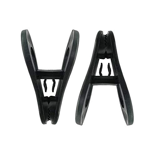 Kadiss Hanger Clips 30 Pack, Multi-Purpose Hanger Clips for Hangers, Black Finger Clips for Plastic Clothes Hangers, Pants Hangers Clips