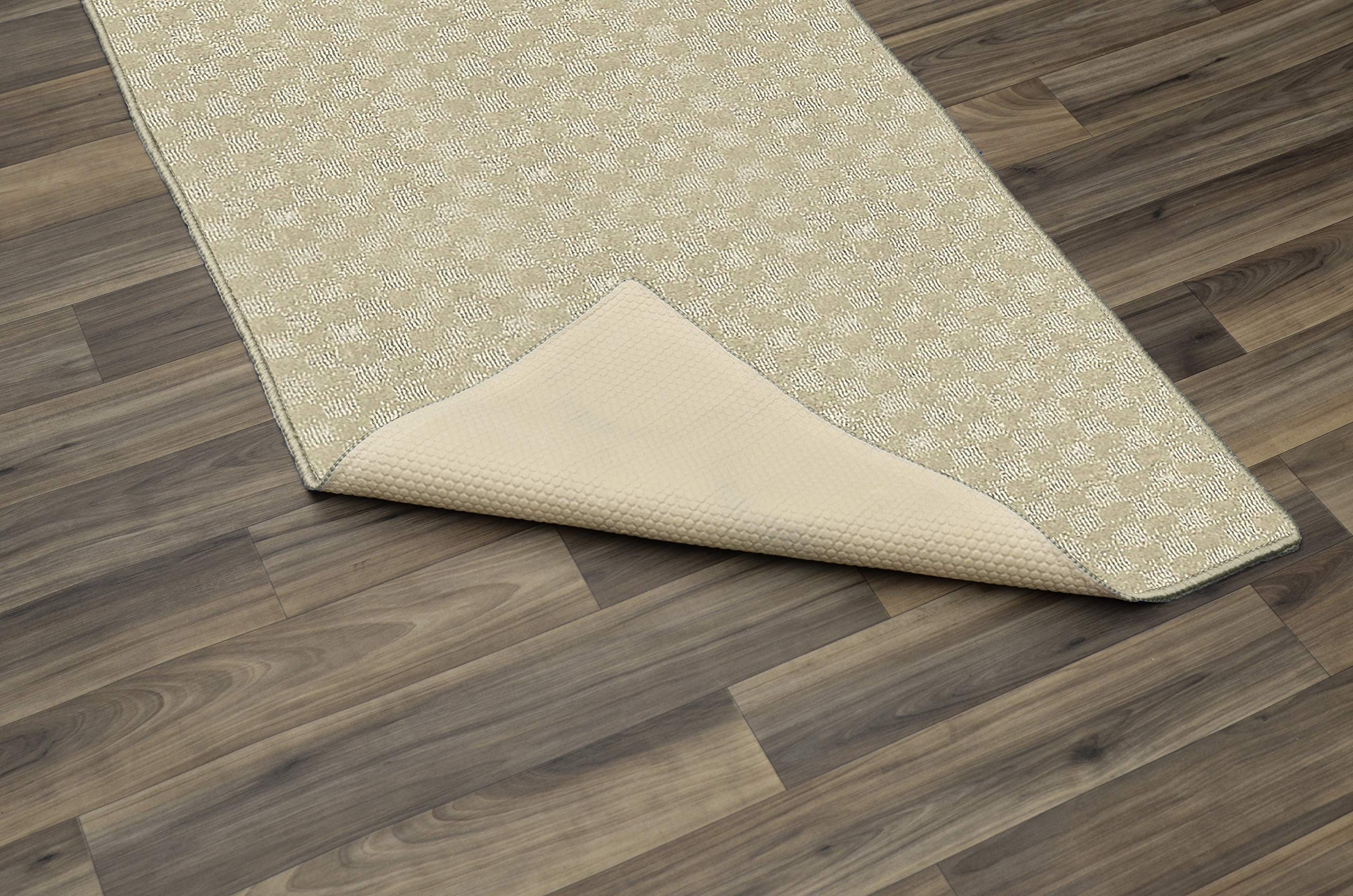 Garland Rug Medallion Area Rug, 2-Feet by 12-Feet, Tan