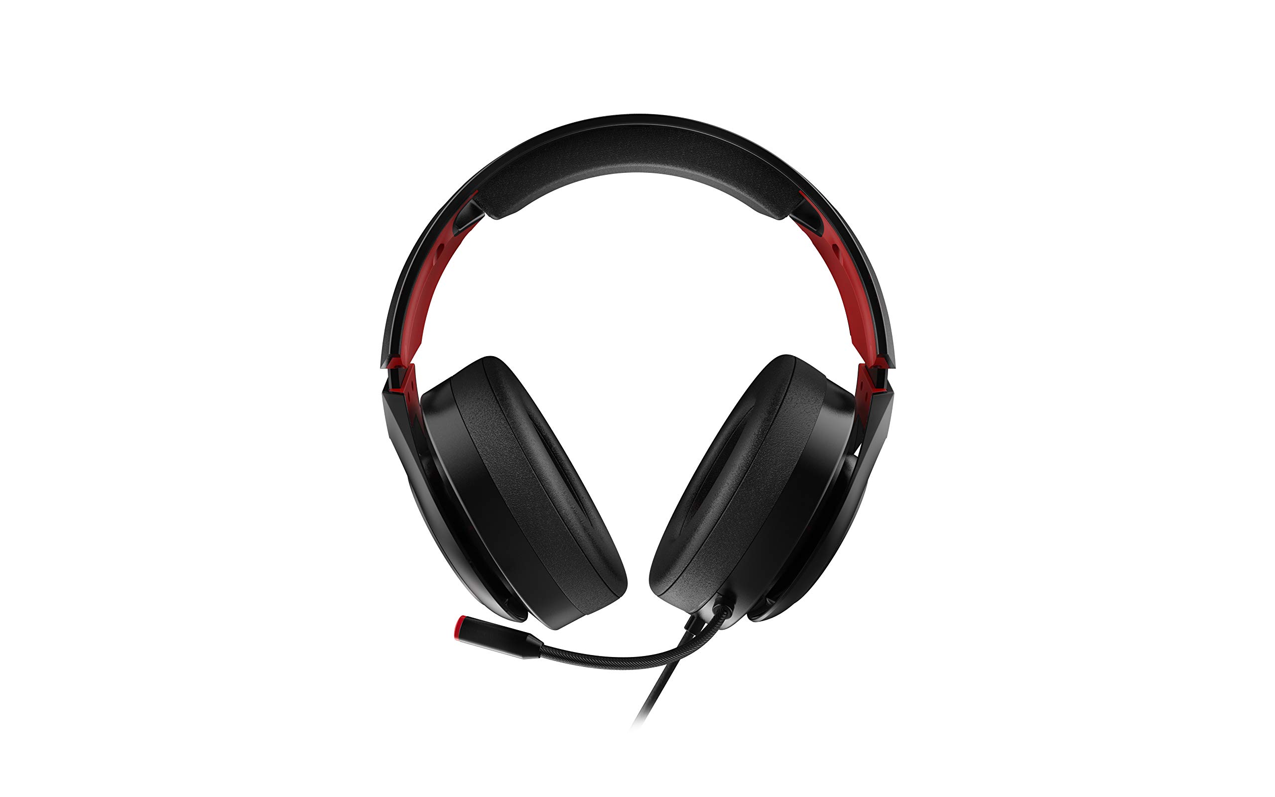 Gaming Headphones Ozone Rage X40 - Headphones with Microphone - Virtual 7.1 Sound, Software, 50m Speakers, Red LED, Adjustable Headband, Controller, PS4 Compatible, Ergonomic, Black