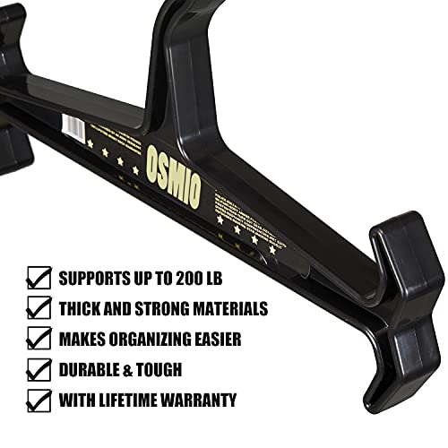 YCJ OSMIO (3 Pack) Heavy Duty Hanger for Tactical Attachments, Weight Vest, Diving Equipment, Wetsuit and Scuba BCD (Black)
