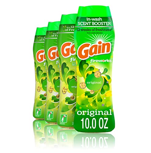 Gain Fireworks Scent Booster Beads for Washer, Original, 10 oz, 4 Count