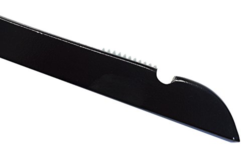 NAHANCO 20417 Wooden Top Hanger, Flat, 17", High Gloss Black Finish (Pack of 100)