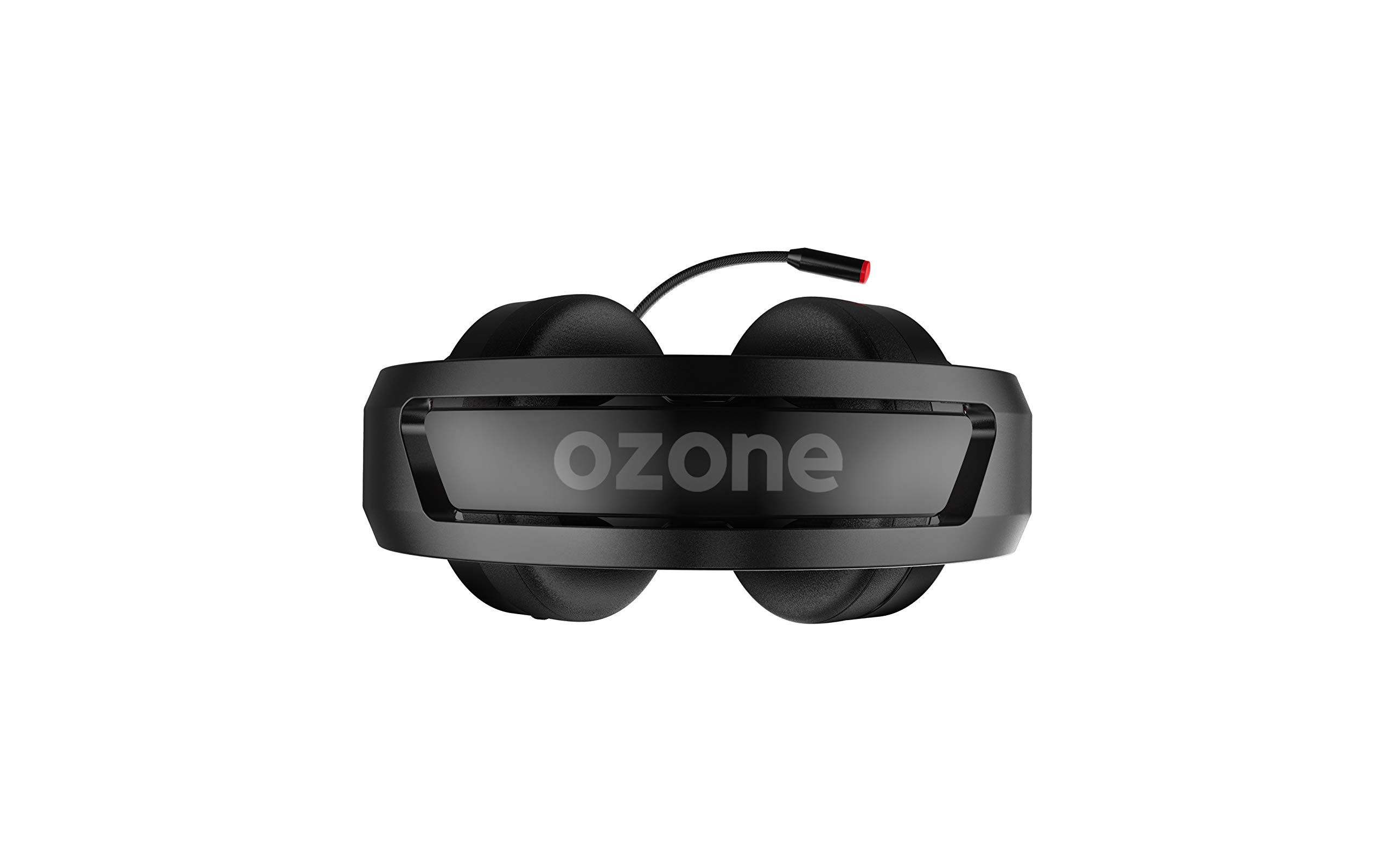 Gaming Headphones Ozone Rage X40 - Headphones with Microphone - Virtual 7.1 Sound, Software, 50m Speakers, Red LED, Adjustable Headband, Controller, PS4 Compatible, Ergonomic, Black