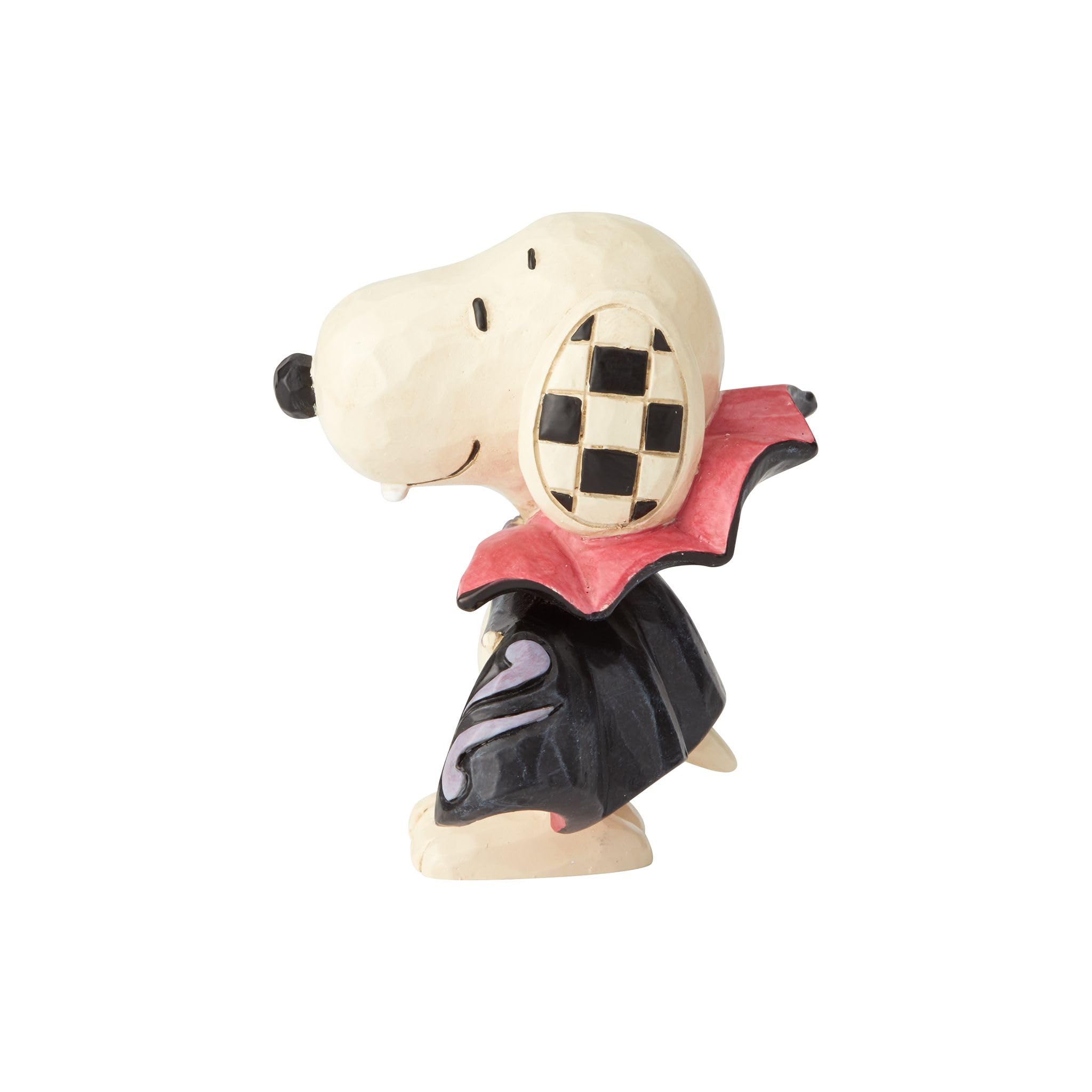 Enesco Peanuts by Jim Shore Halloween Snoopy Vampire Miniature Figurine, 2.75 Inch, Multicolor