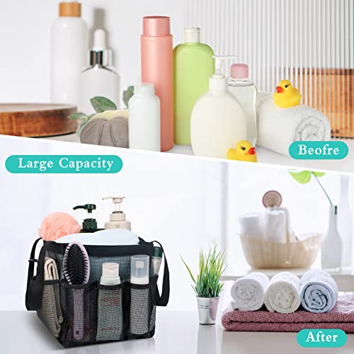 Attmu Mesh Shower Caddy Portable, Quick Dry Hanging Shower Tote Bag for College Dorm Room Essentials, Large Capacity Shower Caddy Dorm for Bathroom Gym Swimming