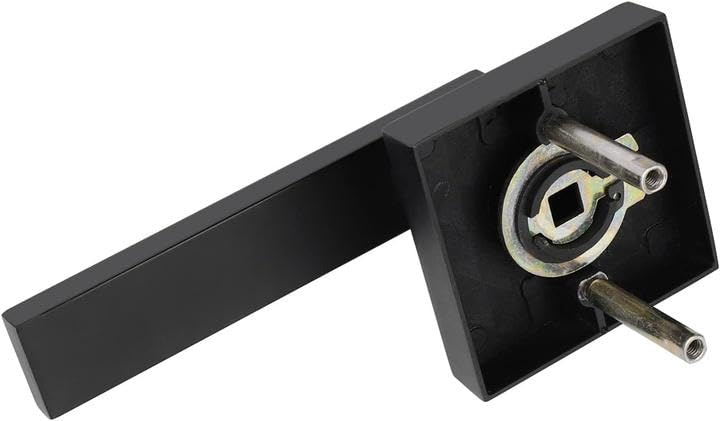 Probrico 4 Pack| Dummy Door Handles in Matte Black, Non-Turning Interior Door Levers, Heavy Duty Reversible Indoor Handles for Closet Pantry