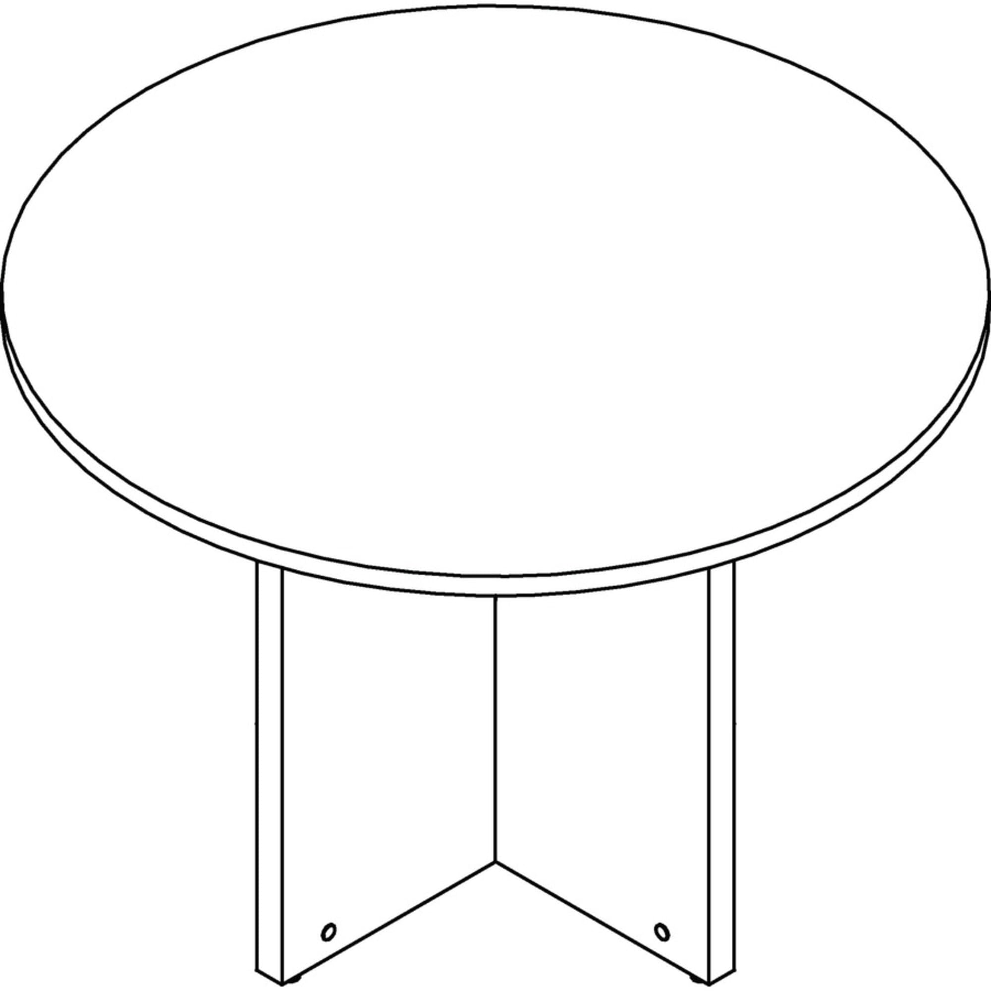 Lorell Prominence Round Laminate Conference Table