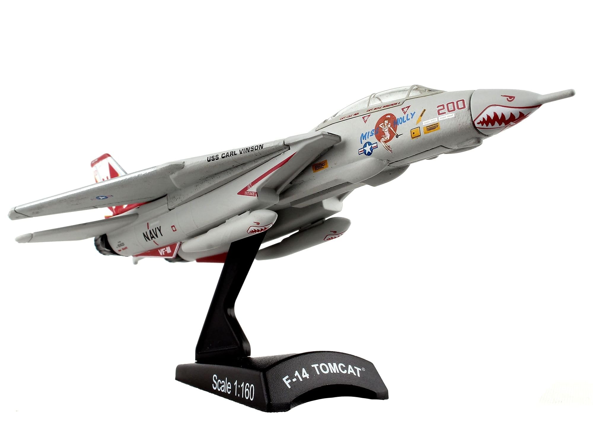 Daron Postage Stamp PS5383-4 USN F-14 Tomcat Miss Molly 1: 160 PS5383-4, Brown/A
