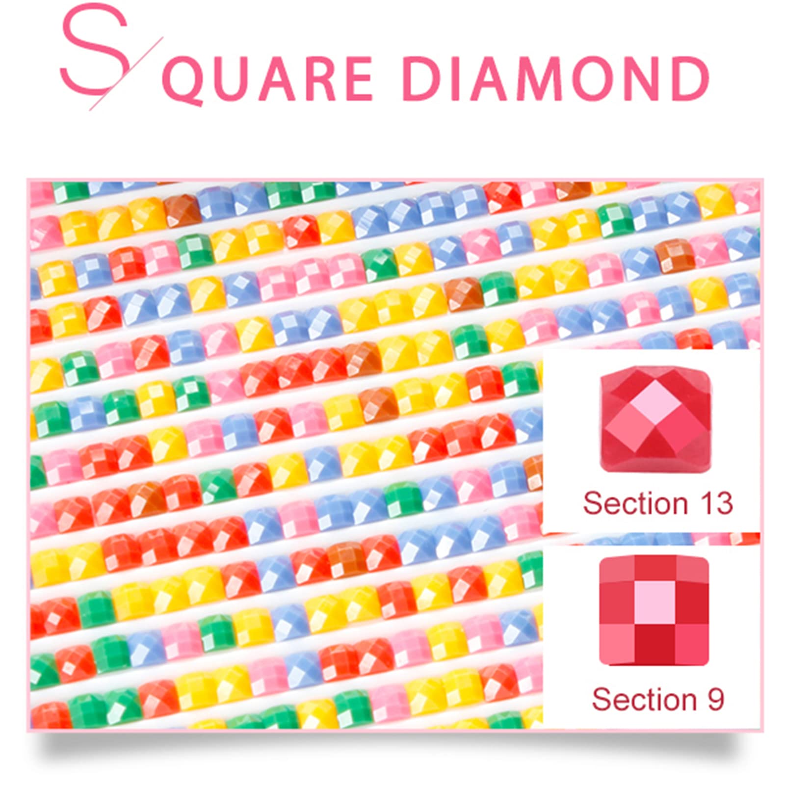 Huacan Diamond Painting Kits for Adults Square Full Drills Home Wall Decor Angel Pattern,30x40cm/11.8x15.8in