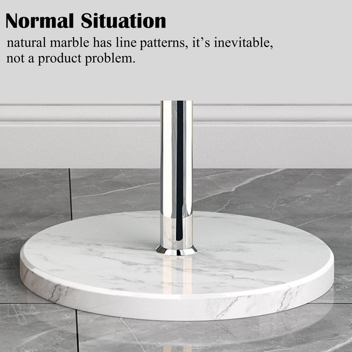Jolitac Metal Coat Rack Stand Satin Steel Finish Stable Marble Base, High-Grade with Hooks Metal Tree Hat & Coat Hanger Floor Free Standing Wall Bedroom Easy Assembly (Satin Steel)