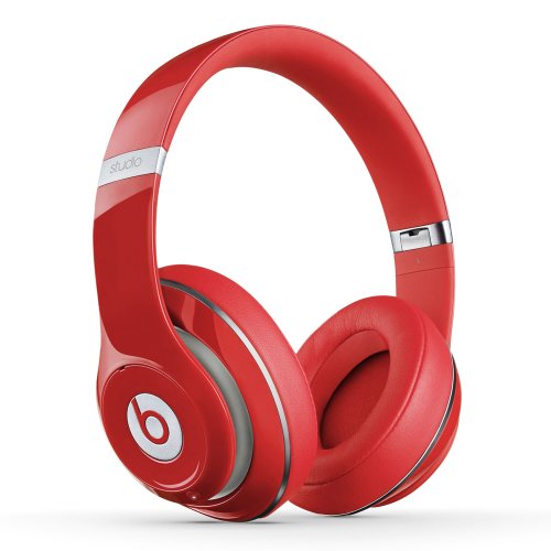 Beats Studio 2 Wireless Over-Ear Headphones (MH8K2AM/A) Red - (Renewed)