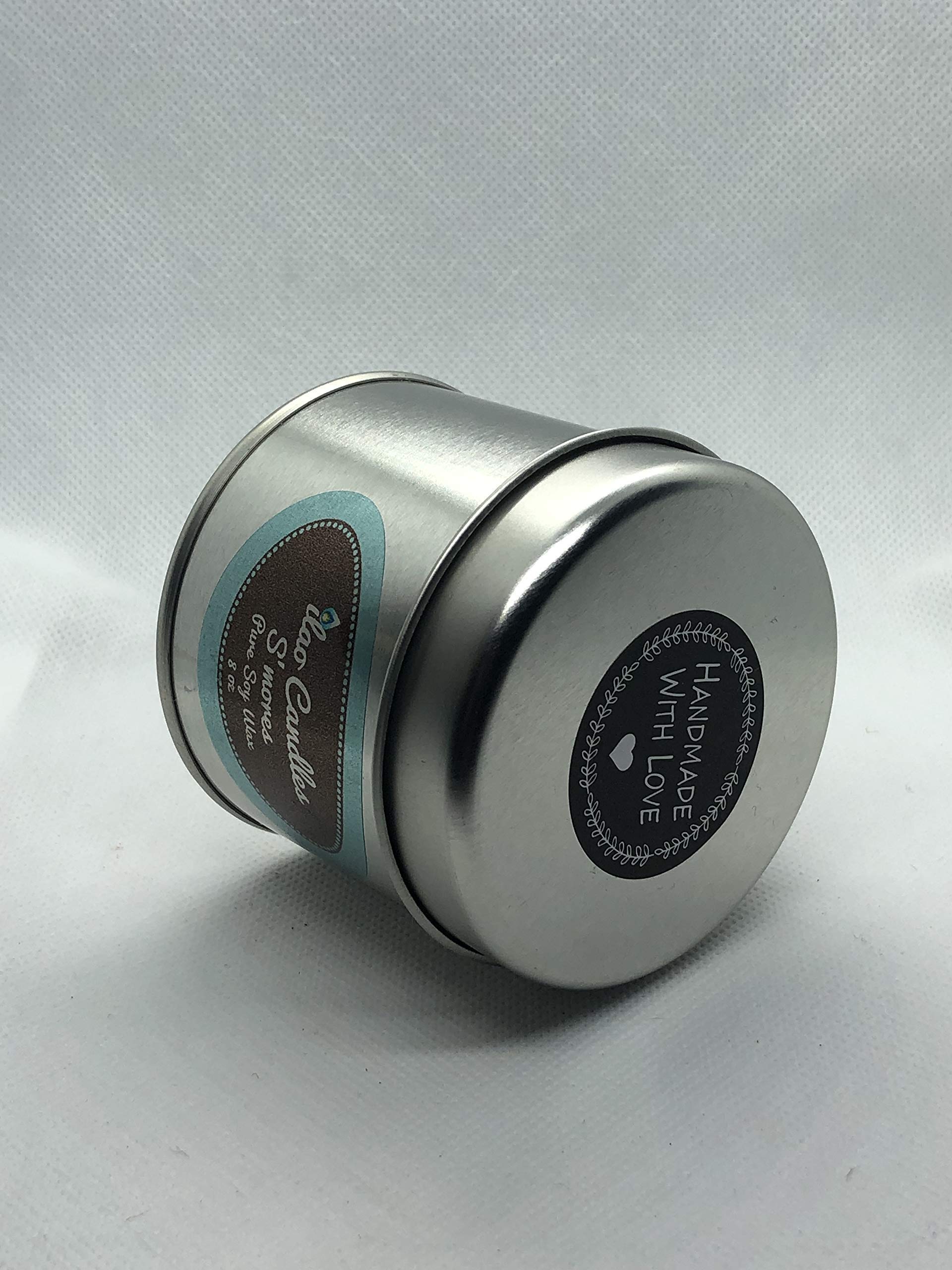 S'mores 8 oz Tin Jar Pure Soy Wax Candle Hand Poured in the USA
