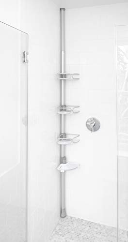 OXO Good Grips Quik-Extend Aluminum Pole Shower Caddy