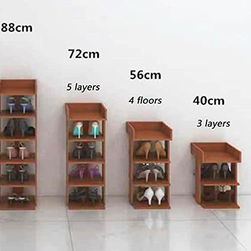AVEO Shoe Rack White Narrow Shoe Rack for Entryway, Fashionable Simple Shoe Rack Suitable for Home Offiice 25 * 24 * 40cm (Multiple Choices) Shoe Cabinet (Size : 5 Layers of White)